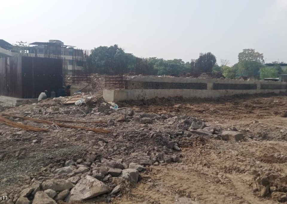 RCC coping centering WIP – Krishana Landmark