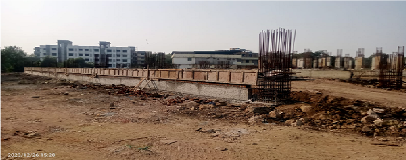 RCC coping centering WIP – Krishana Landmark